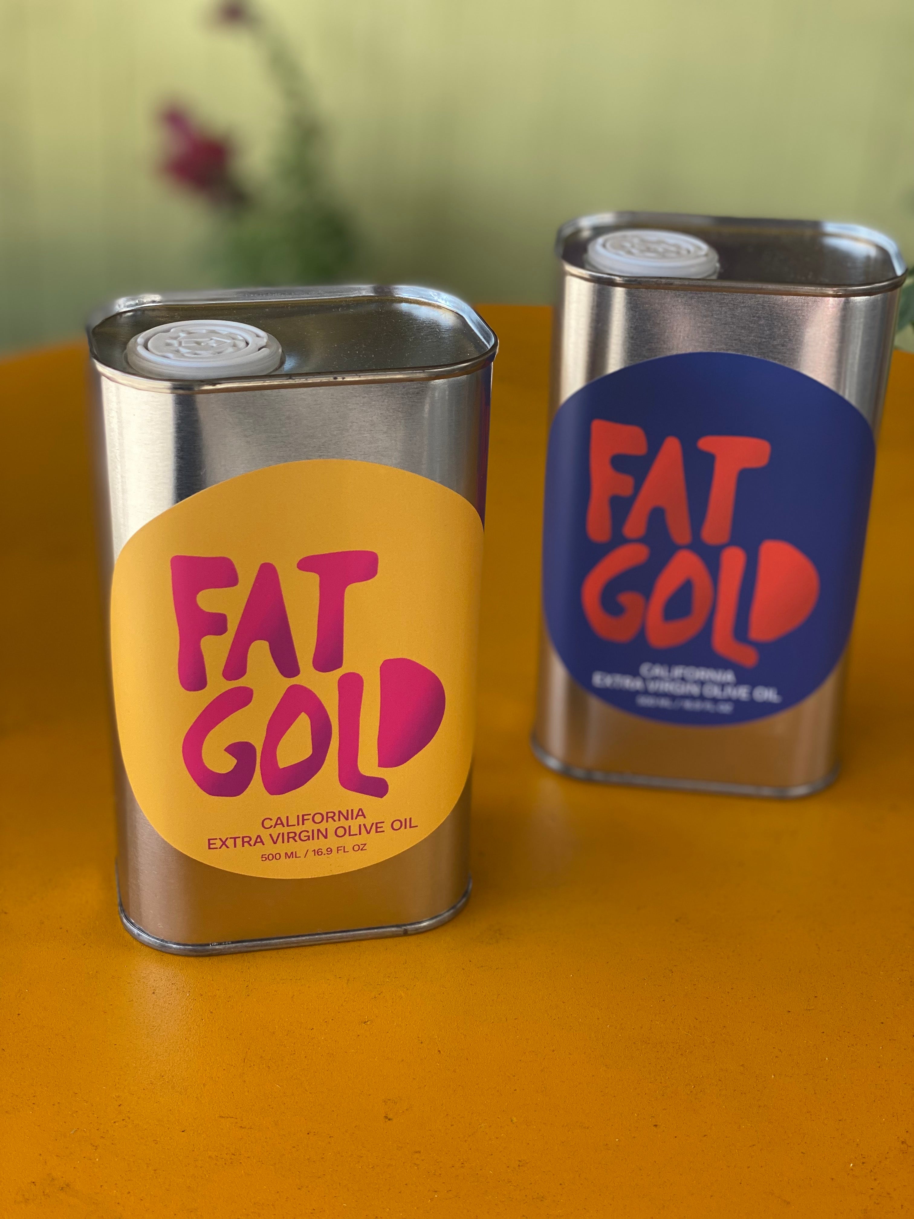 Fat Gold: Blue & Gold Tins 500 ml – Olive This Olive That